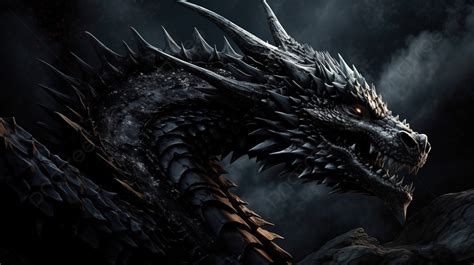 暗い背景に黒いドラゴン ブラックドラゴンの写真背景画像素材無料ダウンロード Pngtree