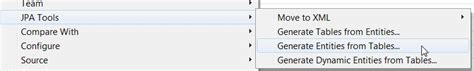 Java Generate Jpa 2 Entities From Existing Database Stack Overflow