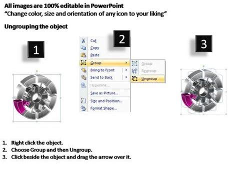 PowerPoint Templates Marketing Interconnected Circular Chart Ppt Slide