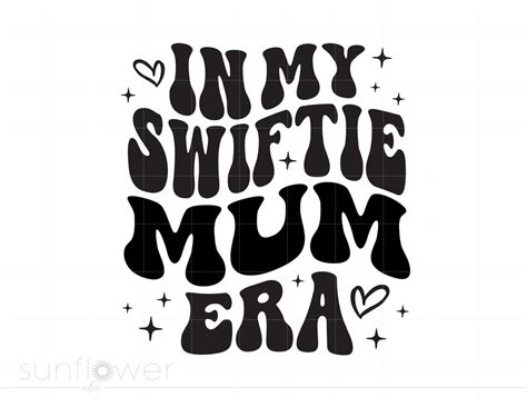 Swiftie Mum Era Shirt Svg Wavy Text Groovy Letters Swiftie Mum Taylor Swift T Shirt Svg In My