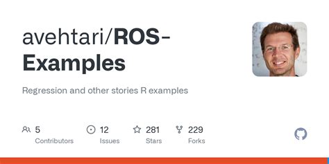ROS Examples Matching R At Master Avehtari ROS Examples GitHub
