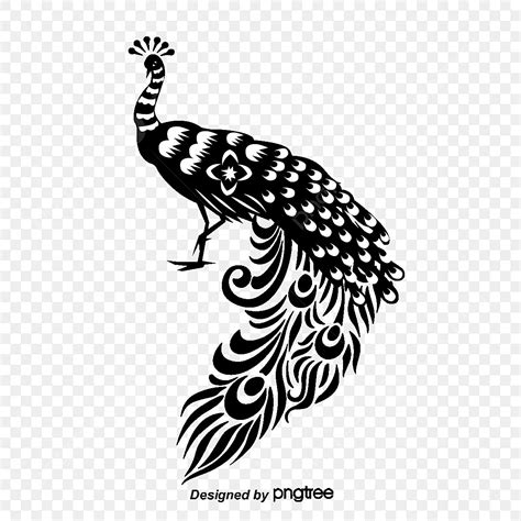 Vector Retro Peacock Peacock Drawing Pea Drawing Retro Vector Png