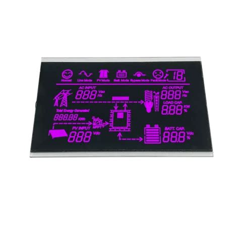 custom segment code screen display lcd black and white screen with
