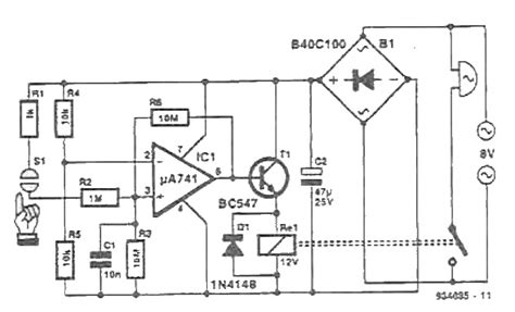 Finger Touch Sensor Switch