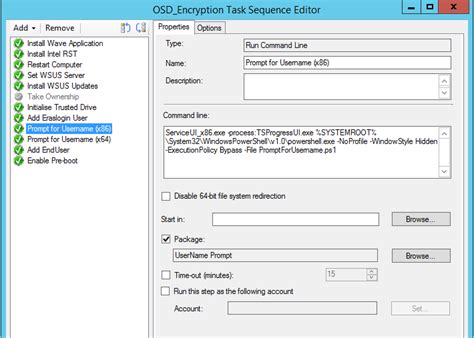 Prompting For Input During A Task Sequence