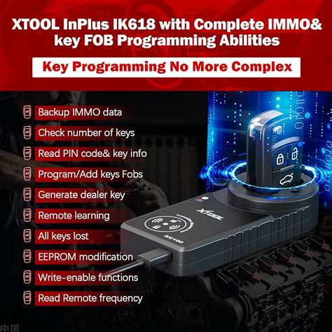 Xtool Inplus Ik618 Professional Key Programming Tool With 2 Year
