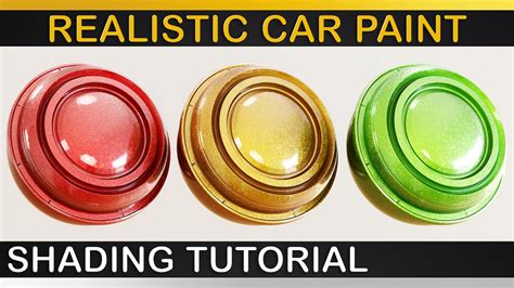 V Ray Realistic CARPAINT Shader In Depth Render Theory Setup And Final Rendering
