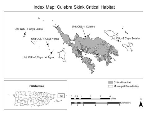 Index Map Culebra Skink Critical Habitat