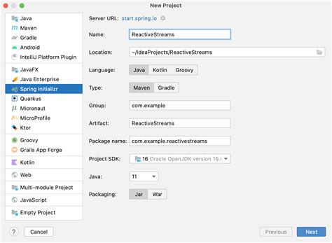 Reactive Streams Intellij Idea