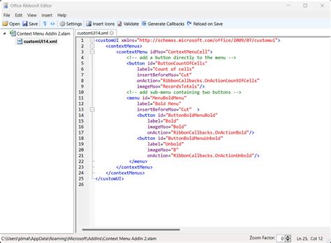 Context Menus And AddIns