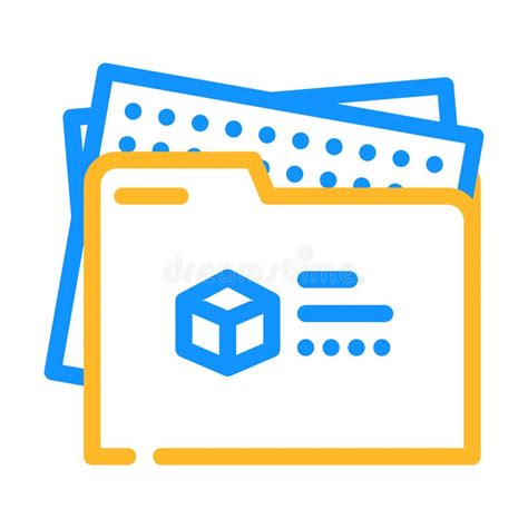 Project Folder Color Icon Vector Illustration Stock Illustration Illustration Of Portfolio