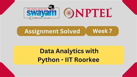 data analytics with python week 7 nptel answers 2024 nptel