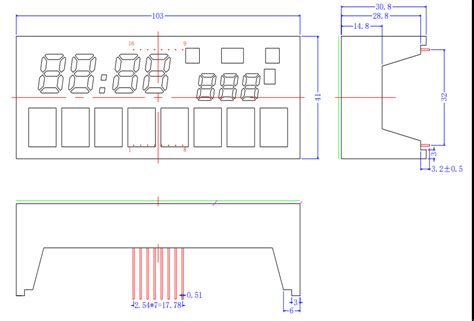 Shenzhen Segment LED Digit Display For Oven