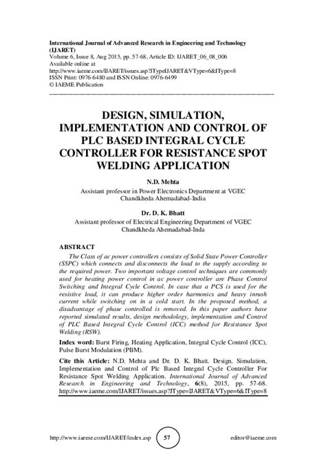 Pdf Design Simulation Implementation And Control Of Plc Based