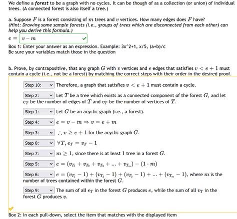 Solved B Prove By Contrapositive That Any Graph G With V Chegg