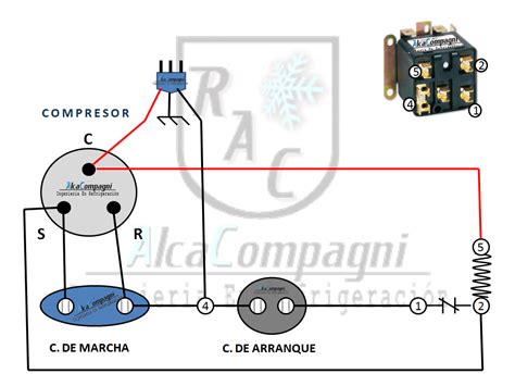 Conexion Rele Arranque Compresor