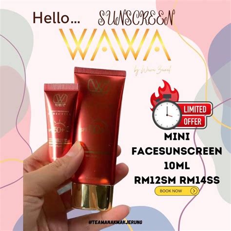 Wawa Mini Sunscreen 10ml Wawa Cosmetic Original Hq Shopee Malaysia