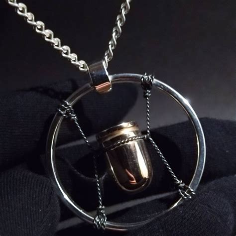 Cyberpunk 2077 V Bullet Necklace Sterling Silver Etsy
