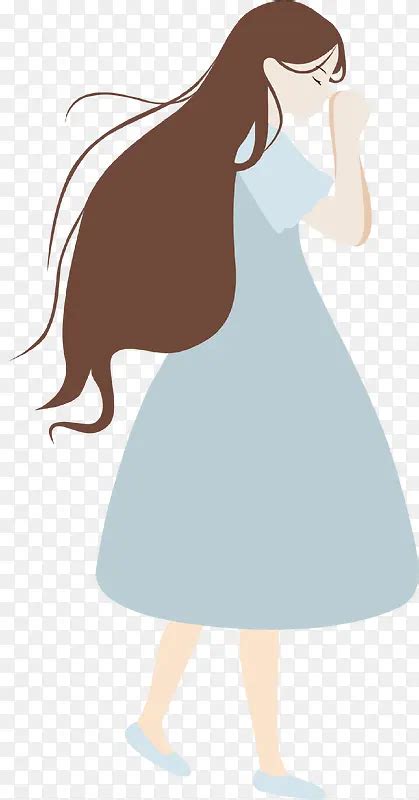 手绘卡通人物长头发小女孩png图片素材下载图片编号10713083 Png素材网