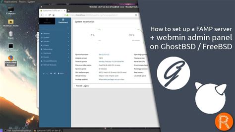 how to set up a famp server freebsd apache mysql php webmin admin panel on ghostbsd