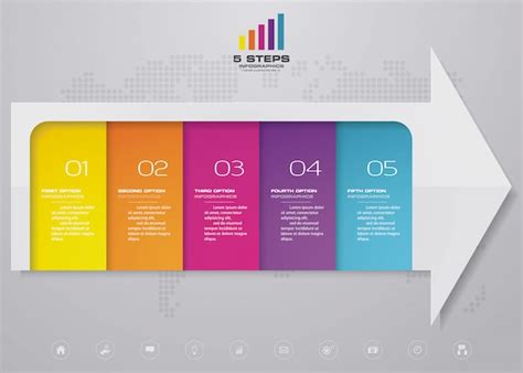 Premium Vector Infographics Arrow Chart Element