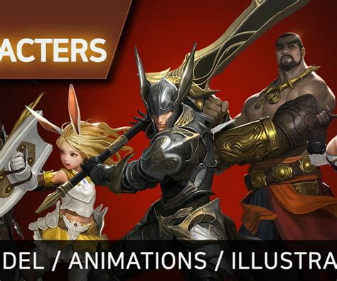 Artstation Mmorpg Character Pack All Characters Game Assets