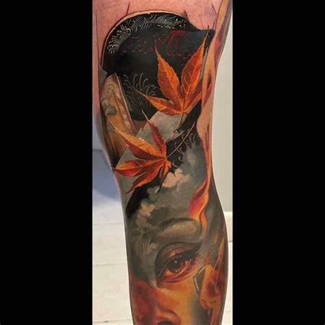 Leg Sleeve By Levgen Knysh At Hustlers Parlour And Love Machine In Nyc Scrolller