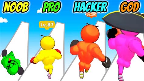 Level Up Runner NOOB Vs PRO Vs HACKER Vs GOD YouTube