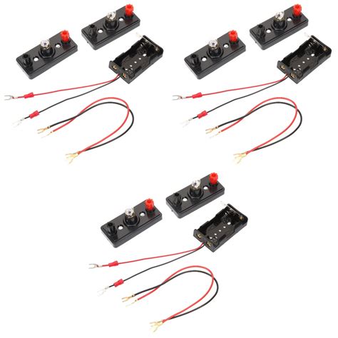 Hemoton 3 Sets Electrical Circuit Experiment Tools Elementary School Science Experiment Bulbs