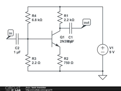 Basic Transistor Circuitlab