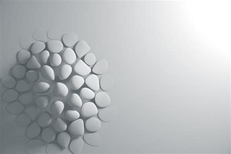 Premium Photo 3d Rendering Of A White Abstract Geometric Pattern