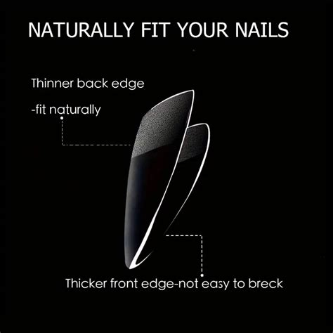 120개 아몬드 모양 네일 팁 투명 하프 커버 미디엄 길이 프레스온 네일 접착력 향상을 위한 매트 내부 질감 Temu Republic Of Korea