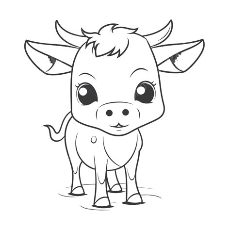 Linda Vaca Para Colorear P Gina Esbozo Dibujo Vector Png Dibujo De Porn Sex Picture