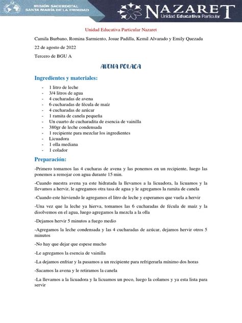 Avena Polaca Pdf Pdf