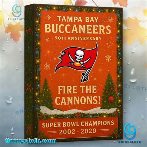 Tampa Bay Buccaneers 50th Anniversary Advent Calendar 2025 9ninecloth