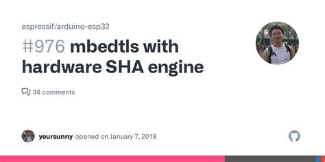 Mbedtls With Hardware Sha Engine · Issue 976 · Espressifarduino Esp32