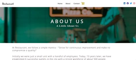 GitHub Sharon Leshan Restaurant Restaurant E Commerce Site With