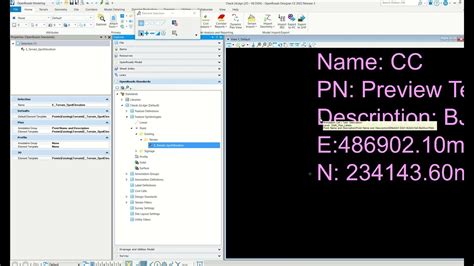 Importannotate Survey Points In Open Roads Designer Text Favorite Manager Youtube