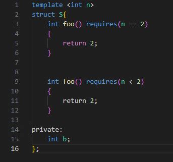 Syntax Highlighting Broken After Member Function With Requires Clause With Less Comparison