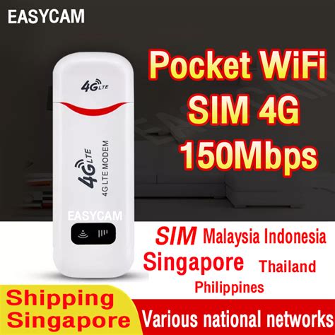 Pocket Wifi 4G Portable 3G USB Modem SIM Wireless 150mbps Mini Dongle 4G WiFi Router Shopee
