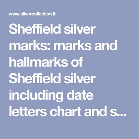 Sheffield Silver Marks Directory Of 3000 British Makers