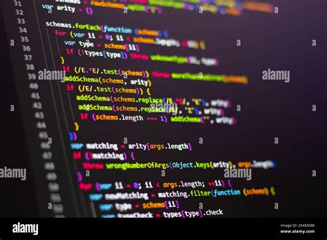 Compressed Colorful Code Background Web Programming With Javascript