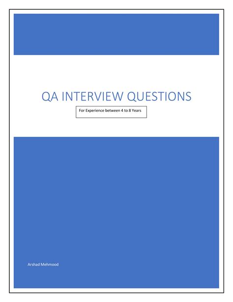 Software Quality Assurance Interview Questions Pdf
