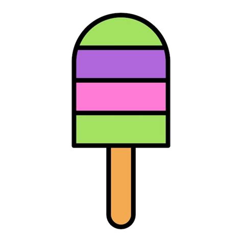 아이스 롤리 아이콘 프리미엄 벡터
