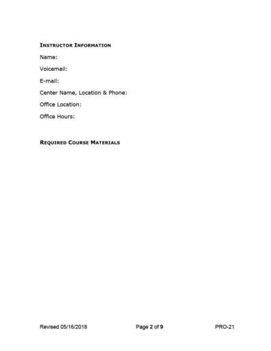 47 Editable Syllabus Templates Course Syllabus ᐅ TemplateLab