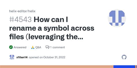 How Can I Rename A Symbol Across Files Leveraging The LSP Helix