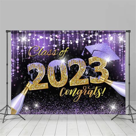 Lofaris Class Of 2024 Congrats Celebration Party Backdrop Graduation