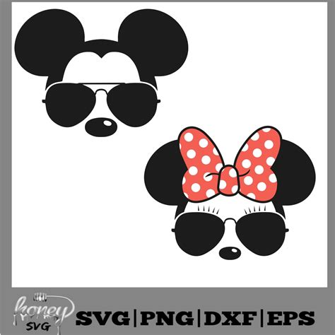 Mickey And Minnie Mouse Sunglasses Disneyworld Disneyland Etsy
