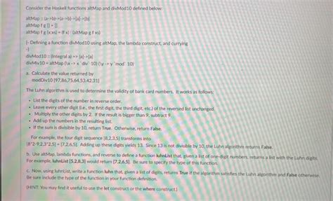Consider The Haskell Functions Altmap And Divmod 10