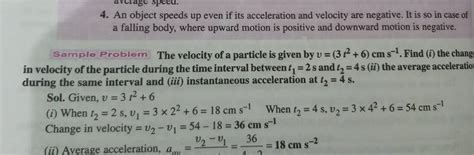 4 An Object Speeds Up Even If Its Acceleration And Velocity Are Negative